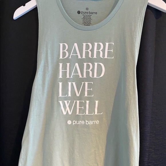 Pure Barre | Tops | Sage Green Muscle Tank | Poshmark